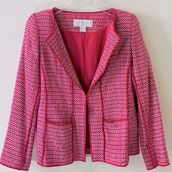 Doncaster | Jackets & Coats | Pink Tweed Jacket Blazer | Poshmark